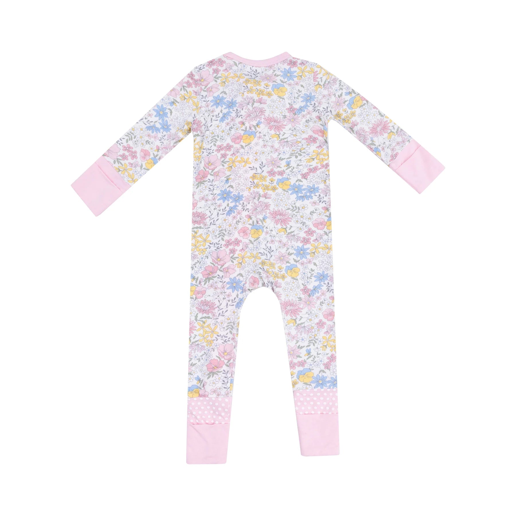 Angel Dear VIOLA FLORAL 2WAY ZIP ROMPER – Marigold Clothing