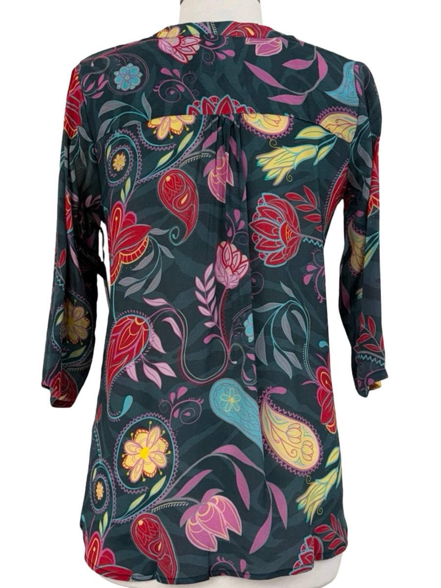 APNY V NECK TASSLE BLOUSE – Marigold Clothing