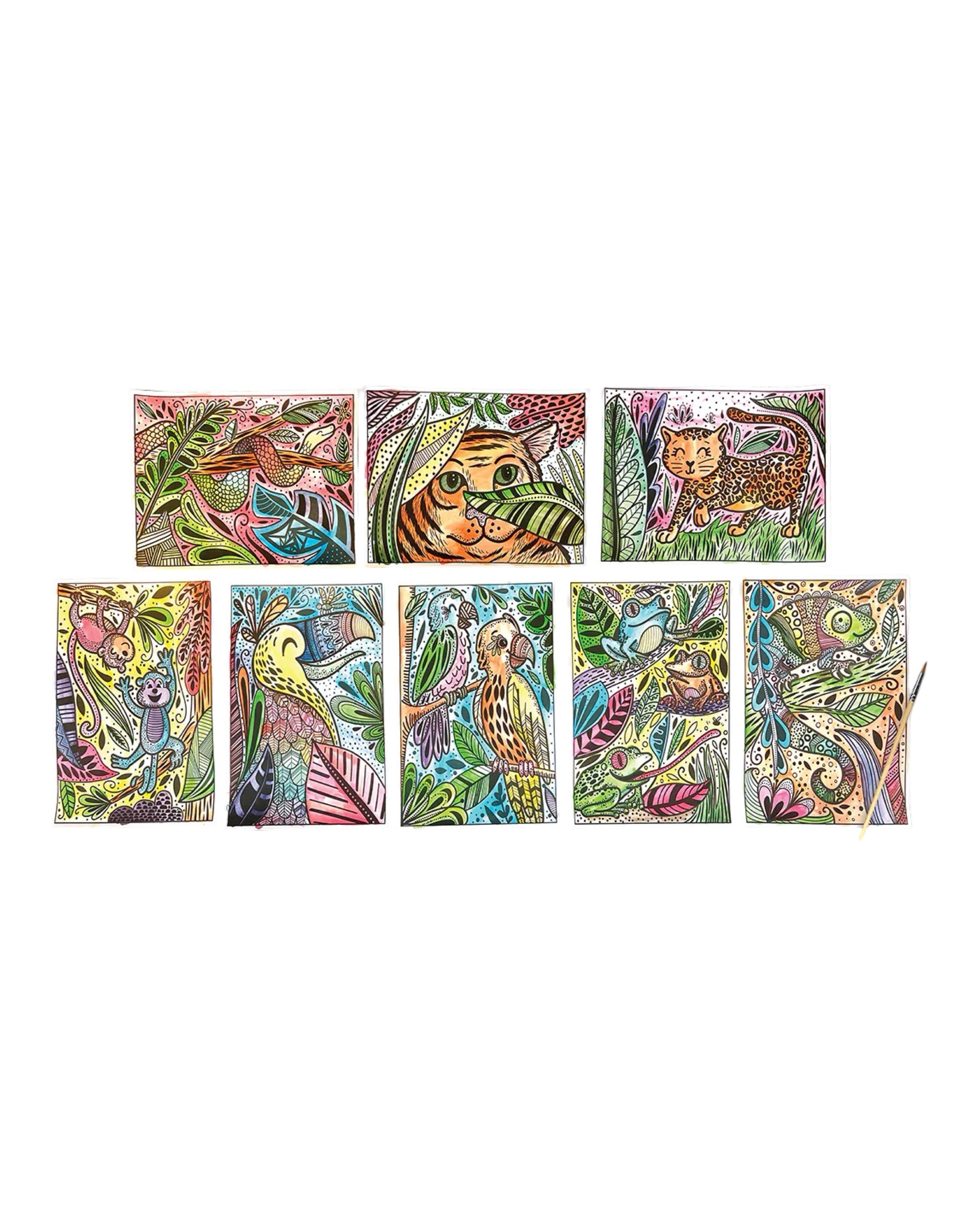 ooly HIDDEN COLORS MAGIC PAINT SHEET JUNGLE – Marigold Clothing
