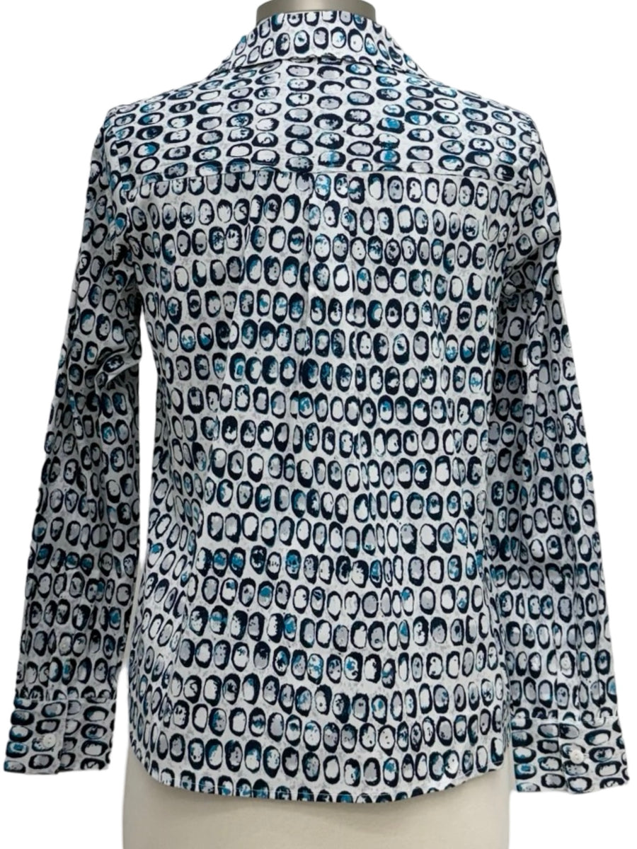 Habitat SHAPED HEM SHIRT DOT - Originally $99 – Marigold Clothing