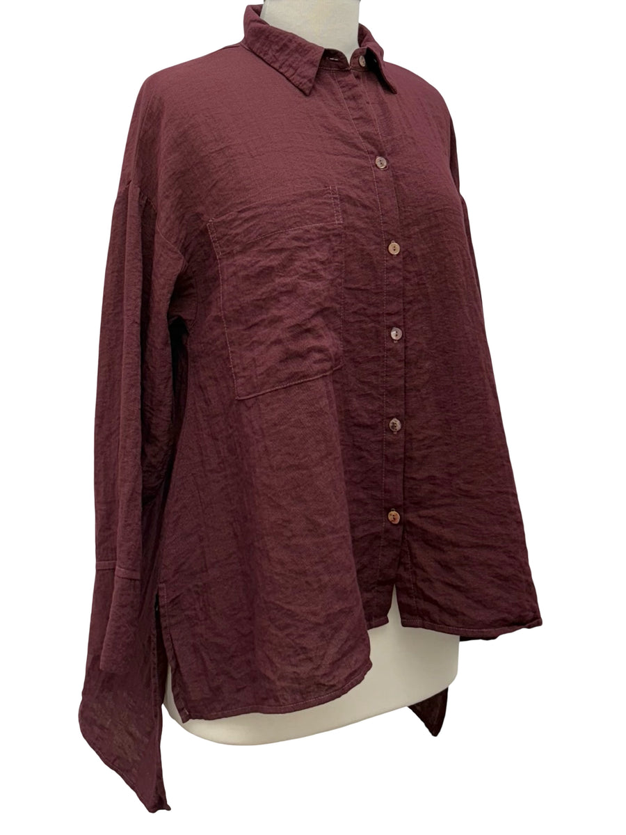 Cut Loose ALINE SPLIT BLOUSE – Marigold Clothing